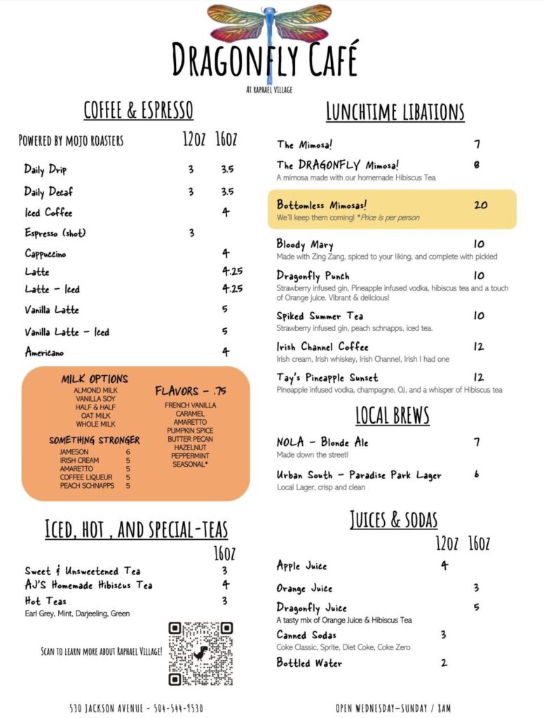 Our Menu - Dragonfly Café - Breakfast, Lunch, and More!